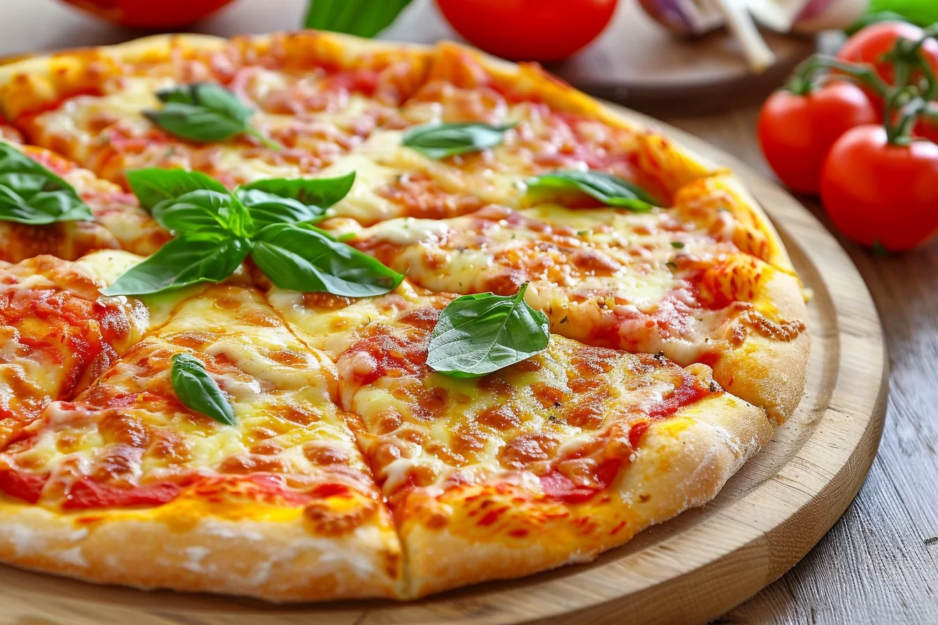 Pizza Margherita : Recette Healthy (Farine de blé complet) - Healthy.fr